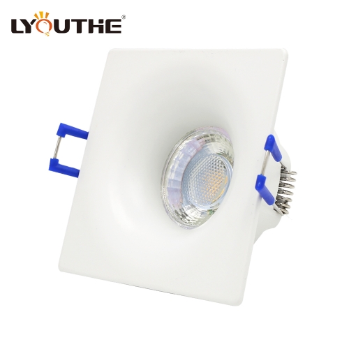 Square anti-glare gu10 downlights for indoor